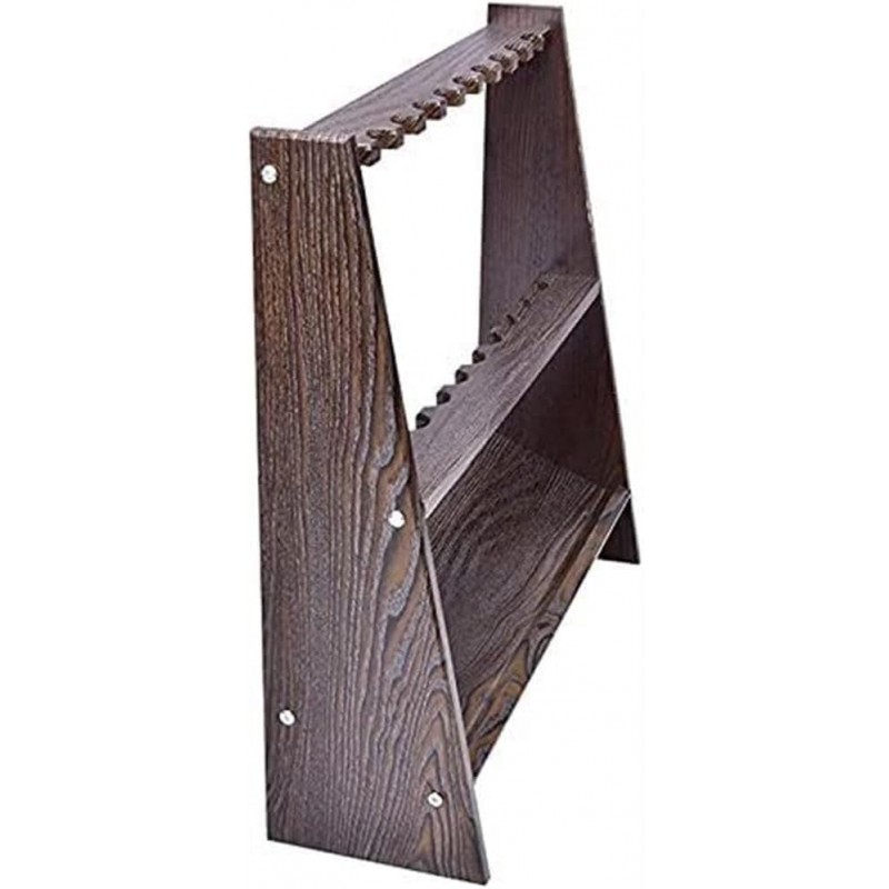 10 Holes Vintage Style Pool Cue Rack