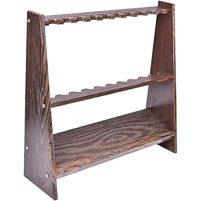 10 Holes Vintage Style Pool Cue Rack